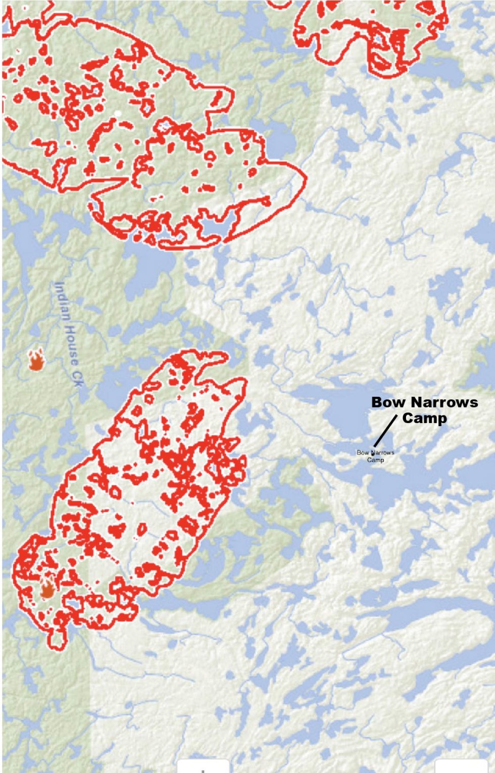 Fires Near Camp | Bow Narrows Camp